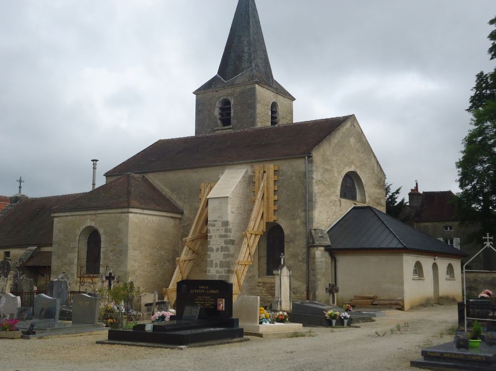 Réfection des contreforts de l'église d'Aisy sur Armançon - Marquis